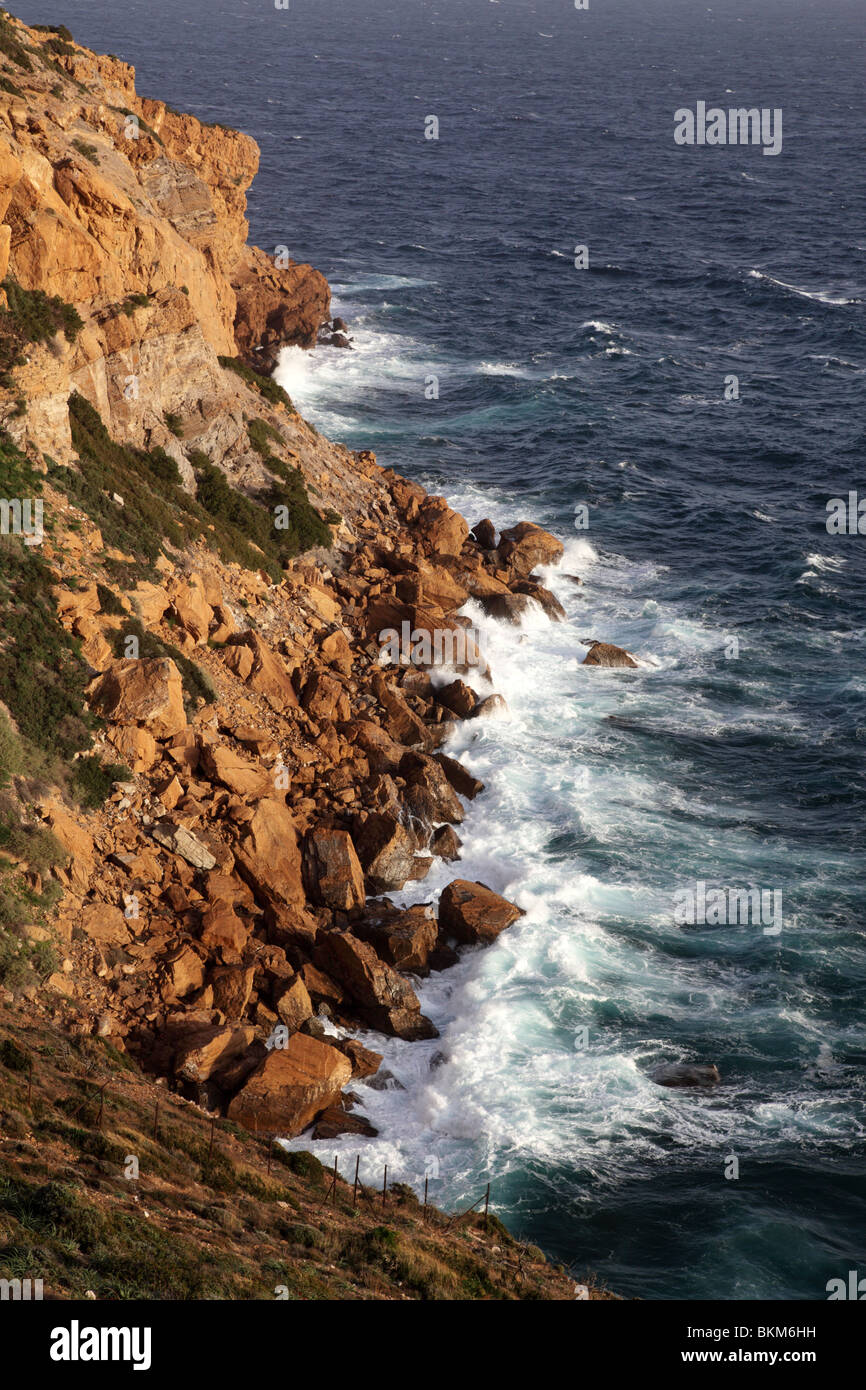Rock on seacoast Stock Photo - Alamy
