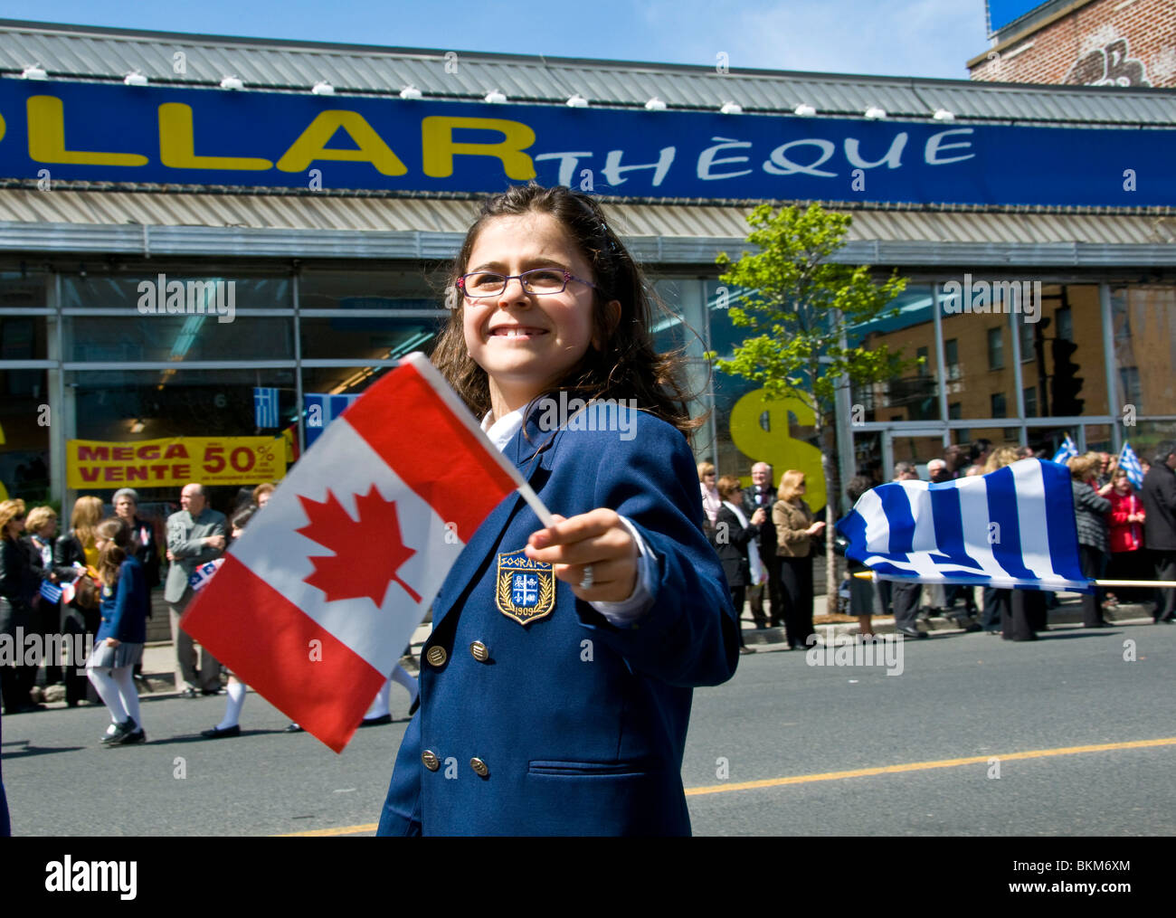 Greek parade to celebrate the independence of Greece in Montreal Canada ...
