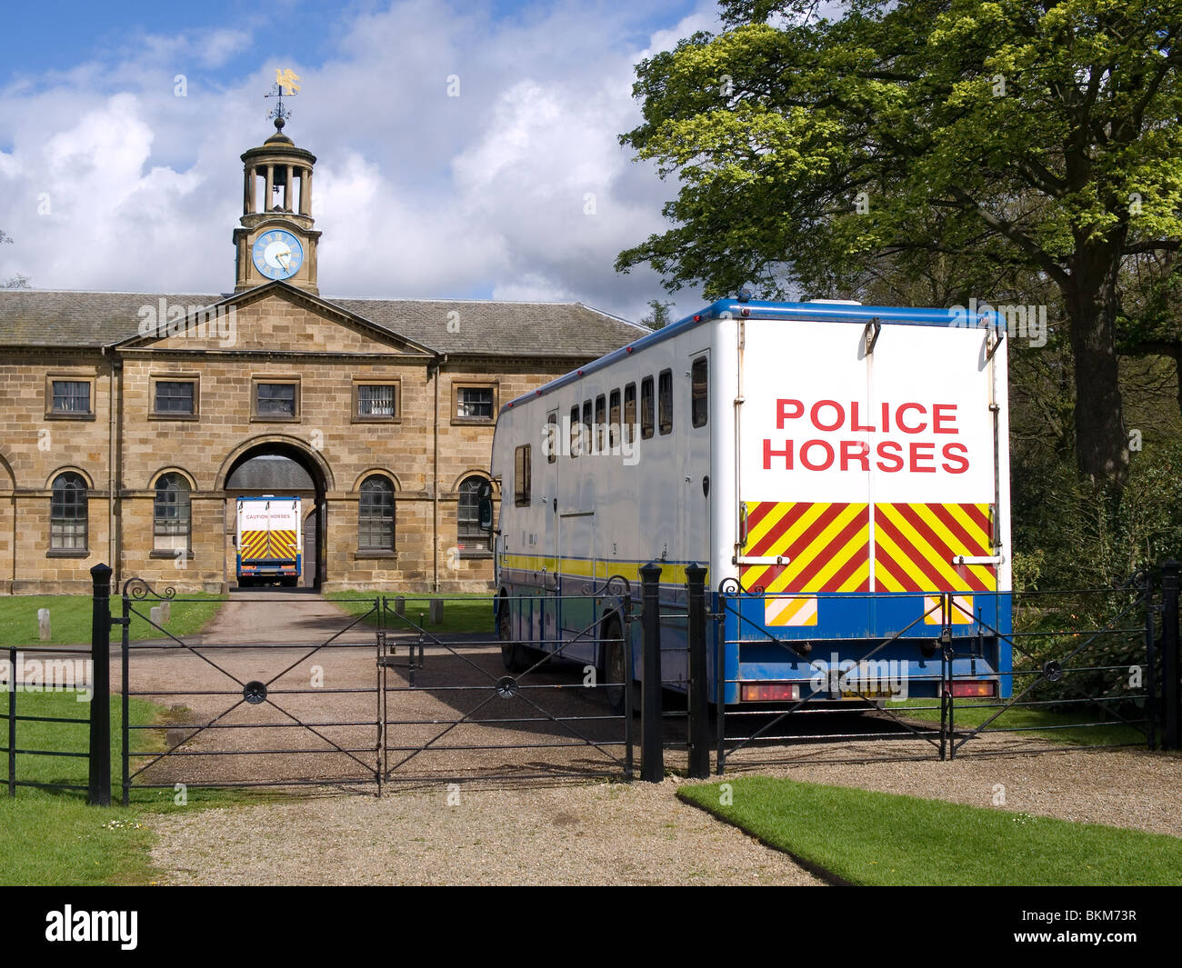 Stable block at Ormesby Hall used by the Cleveland Police to house ...
