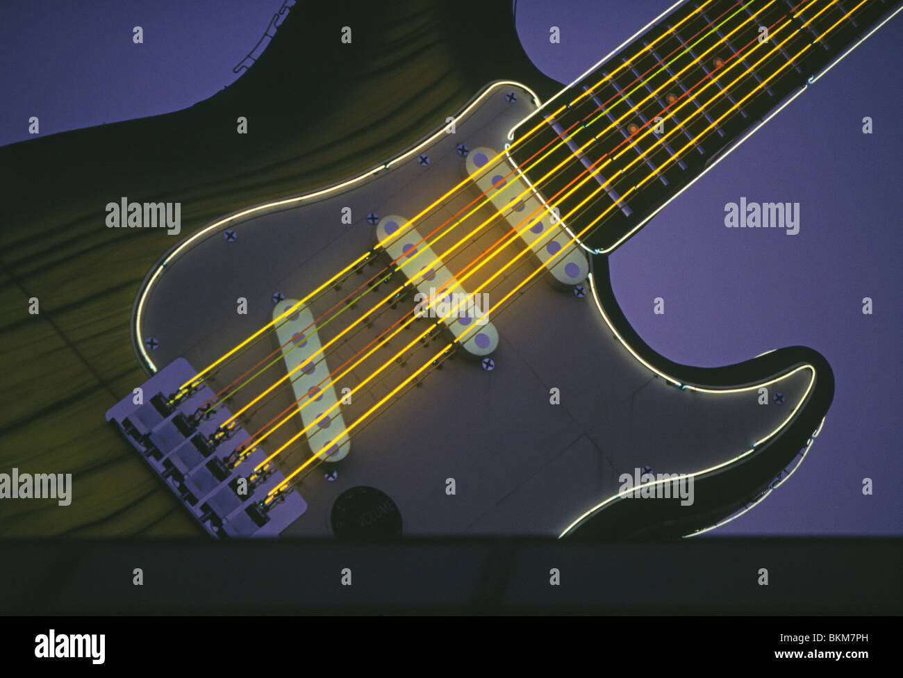 The giant guitar on top of the Hard Rock Cafe in Miami, Florida Stock ...