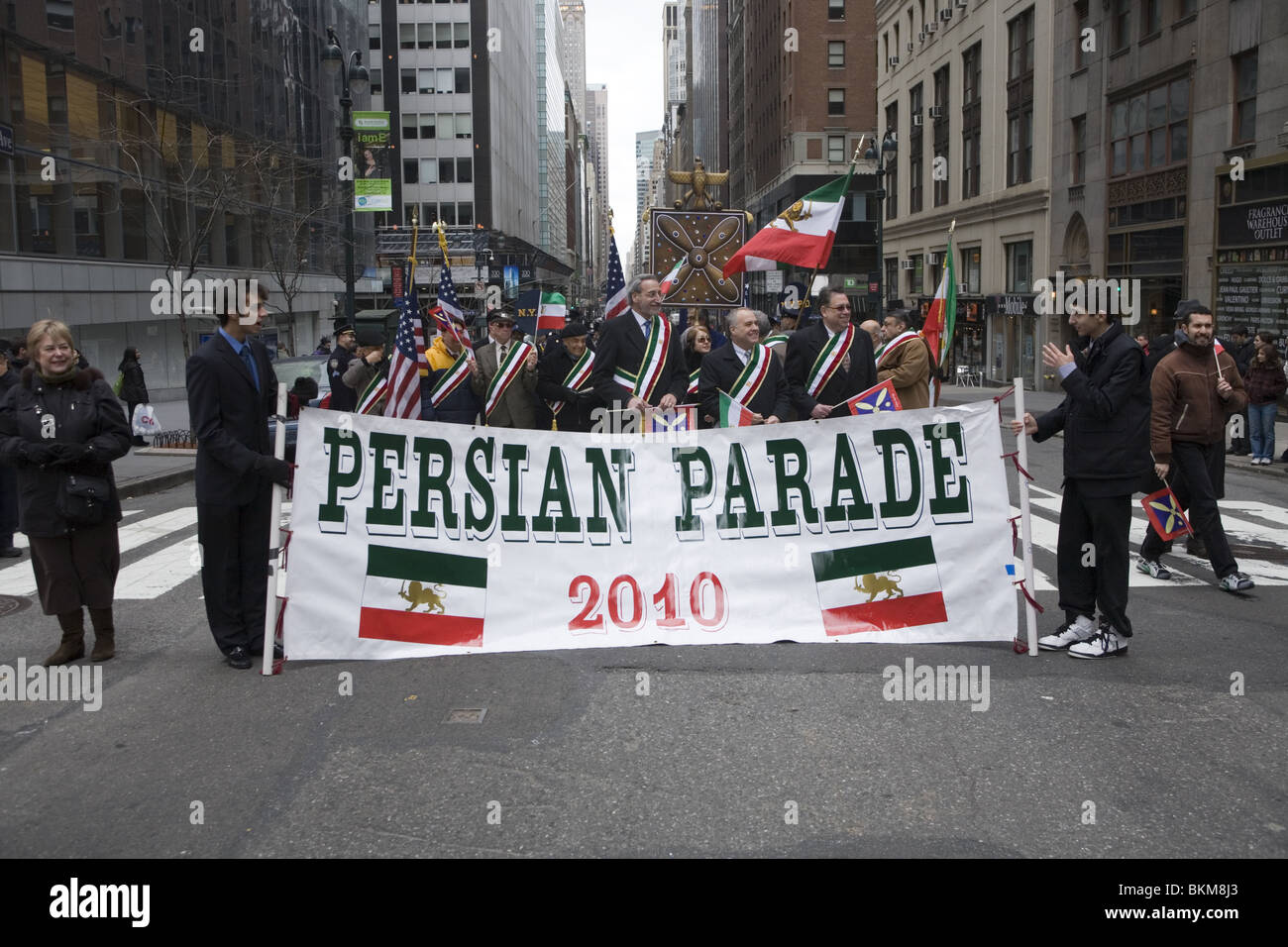 Annual Persian (Iranian) parade on Madison Avenue in New York City ...