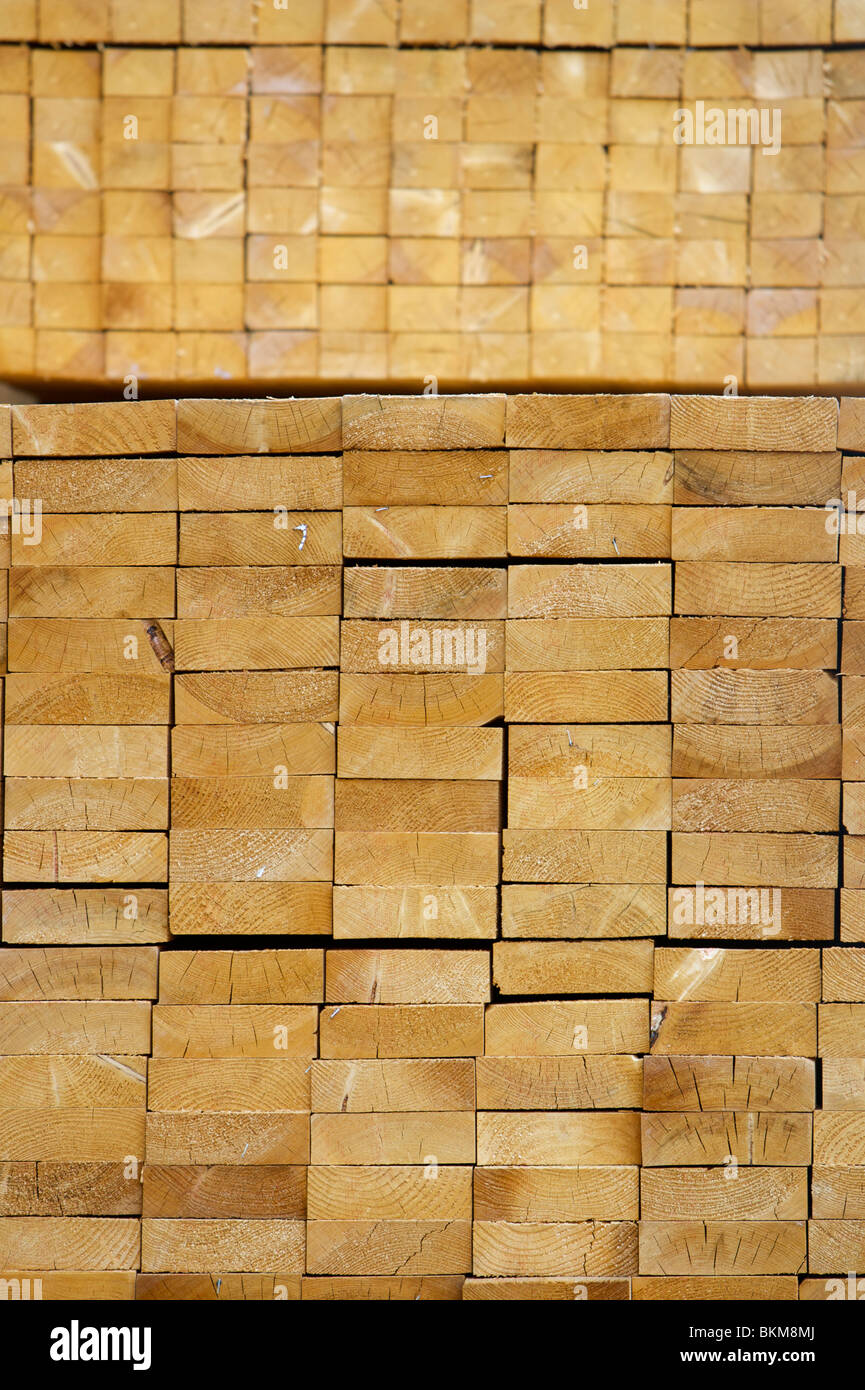Stack of sawn timber planks Stock Photo - Alamy