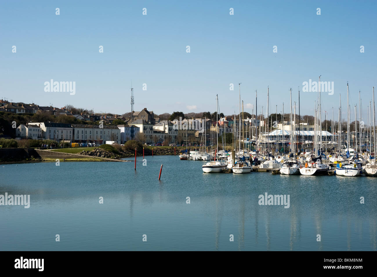 View over Howeth harbour and town Stock Photo - Alamy