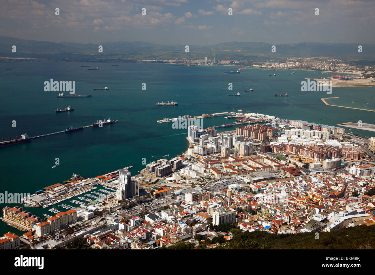 Aerial view of gibraltar hi-res stock photography and images - Alamy