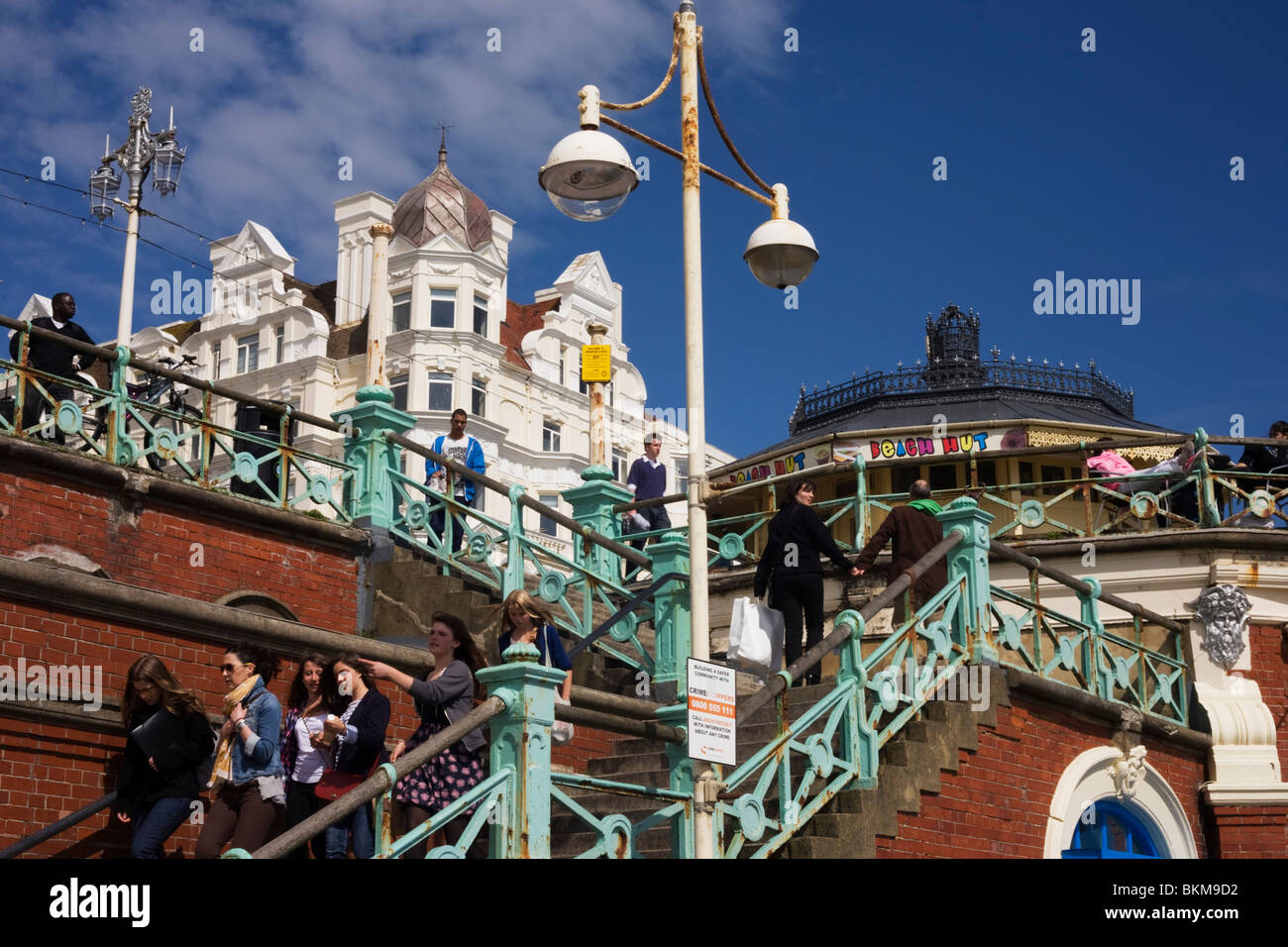 Brighton promenade railings hi-res stock photography and images - Alamy