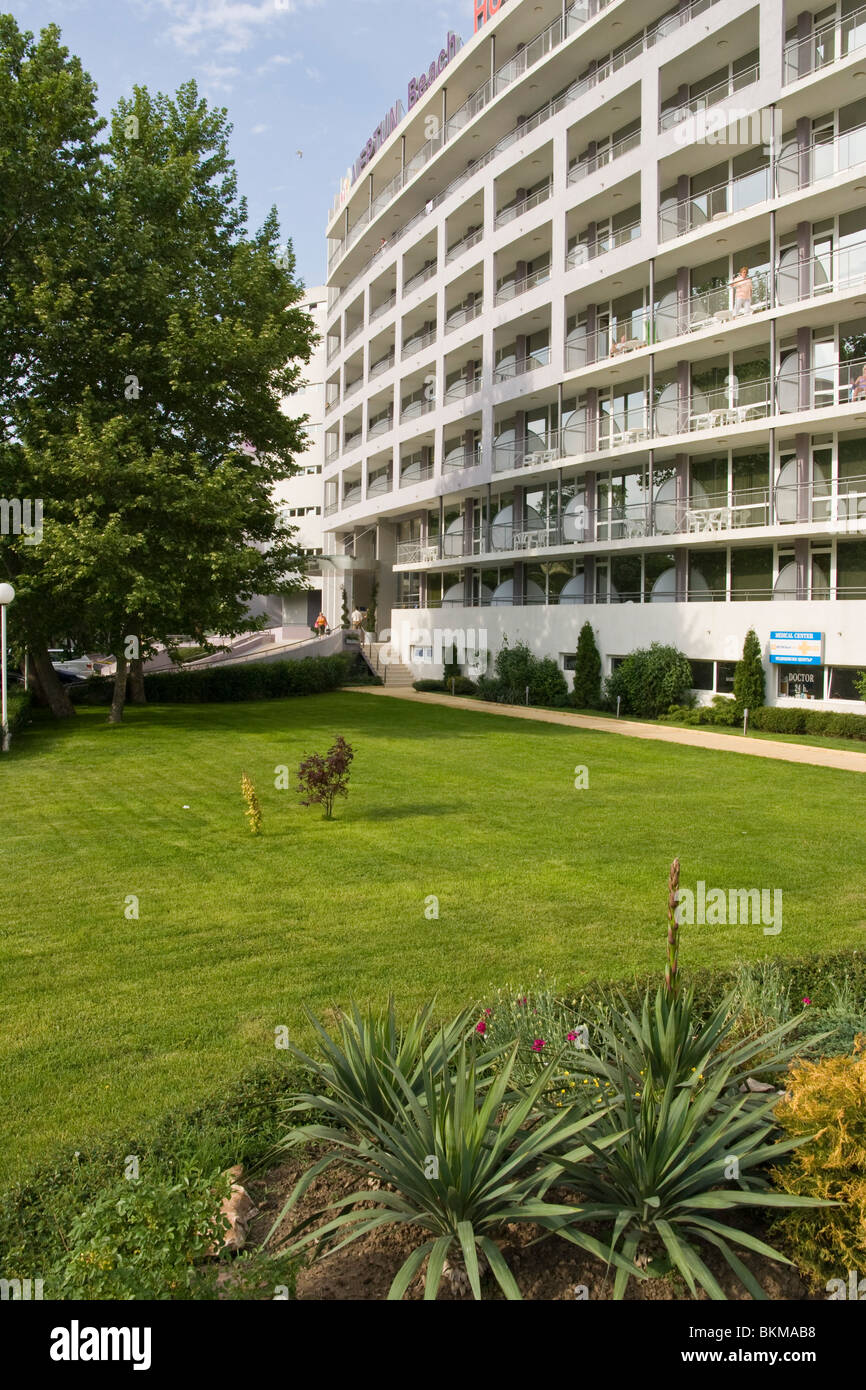 Modern architecture, Sunny beach, (Slunchev Bryag), wellknown resort ...