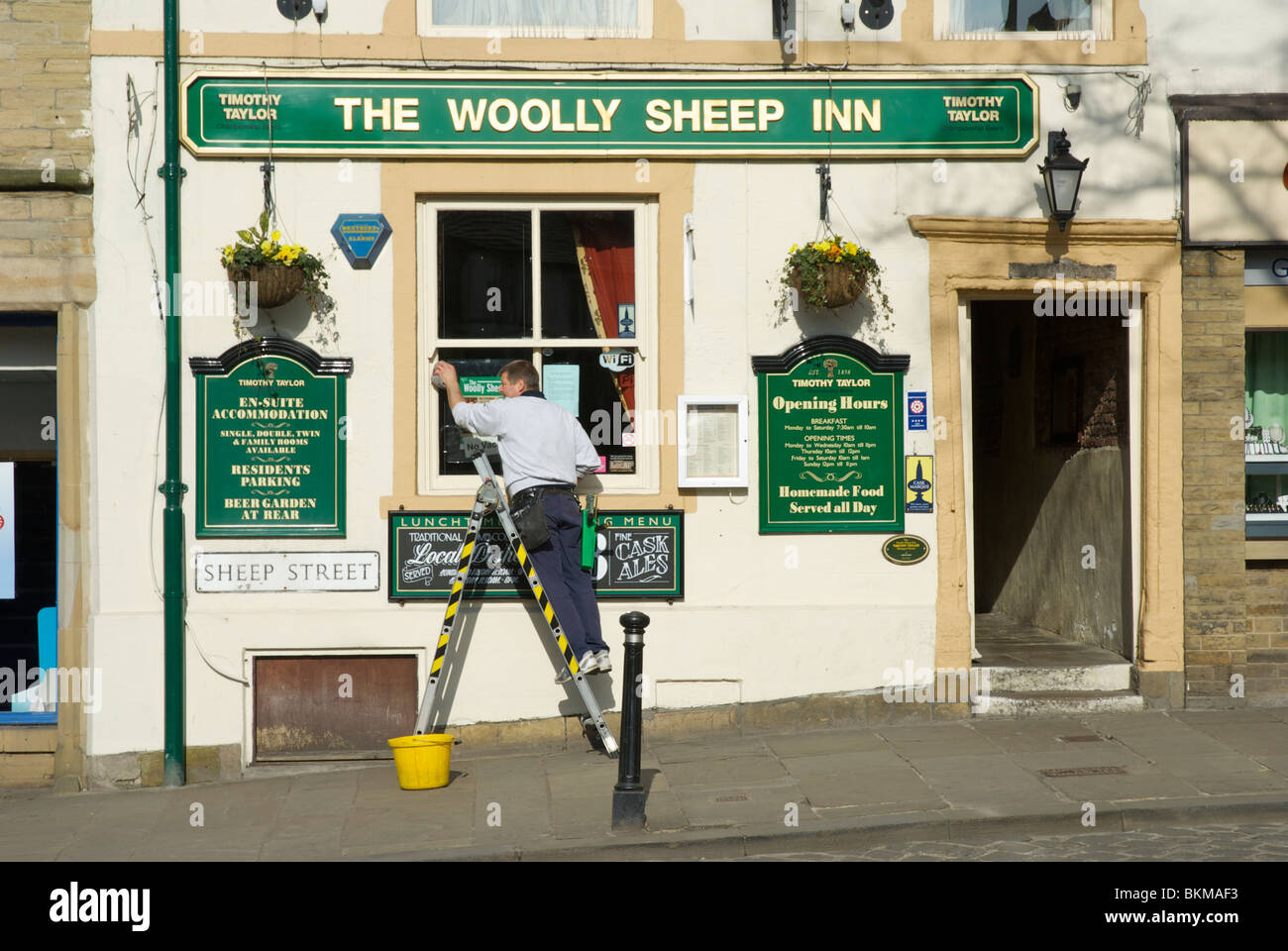 Man washing windows woolly sheep hi-res stock photography and images ...