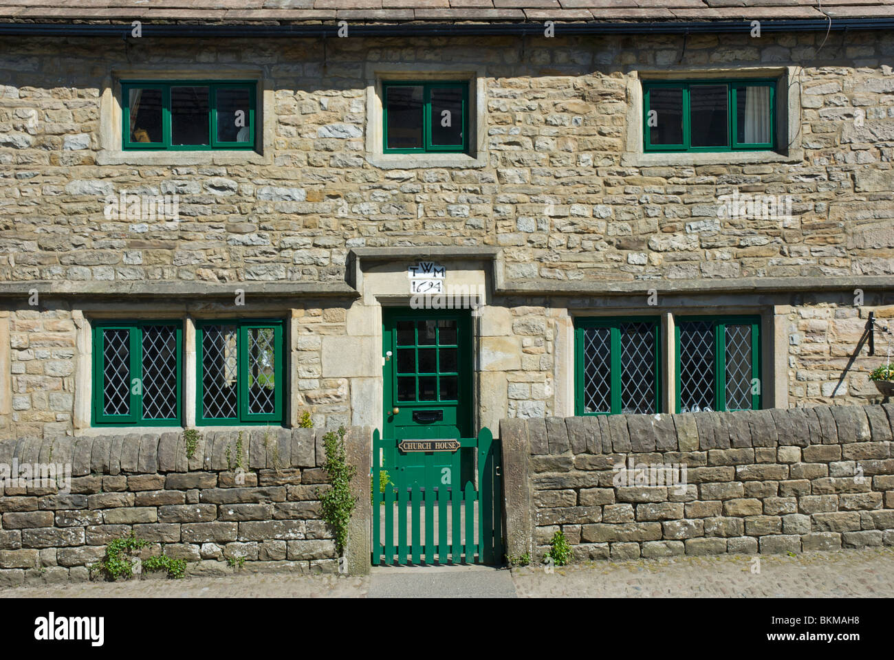 Cottage in the village of Low Bentham, North Yorkshire, England UK ...