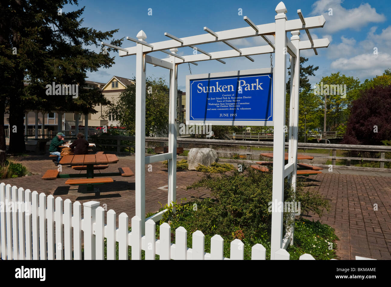 Sunken Park – In Friday Harbor, San Juan Harbor, Washington. A smaller ...