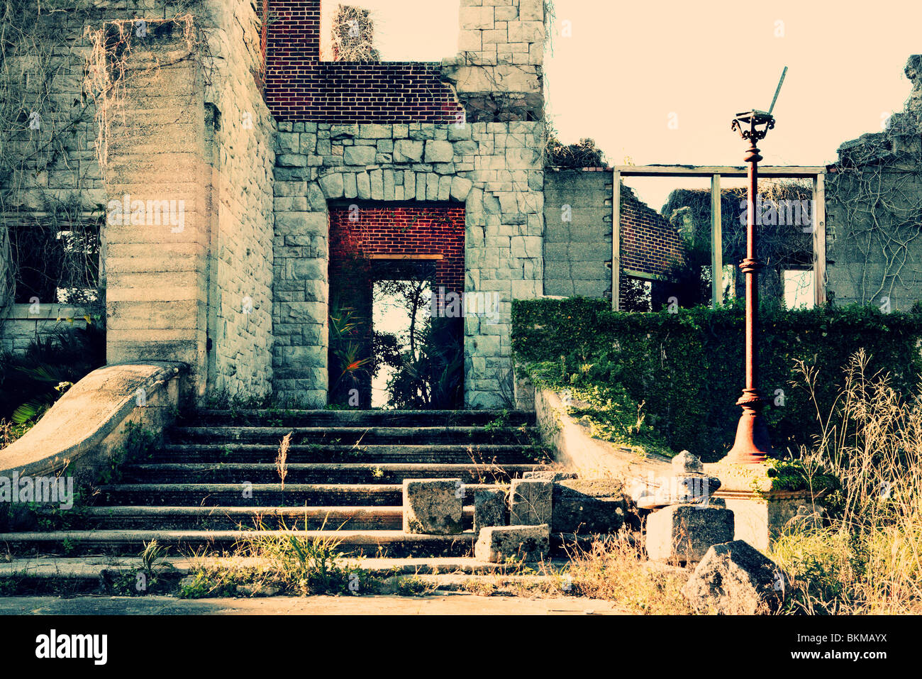RUINS OF DUNGENESS MANSION ON CUMBERLAND ISLAND, GEORGIA, UNITED STATES ...