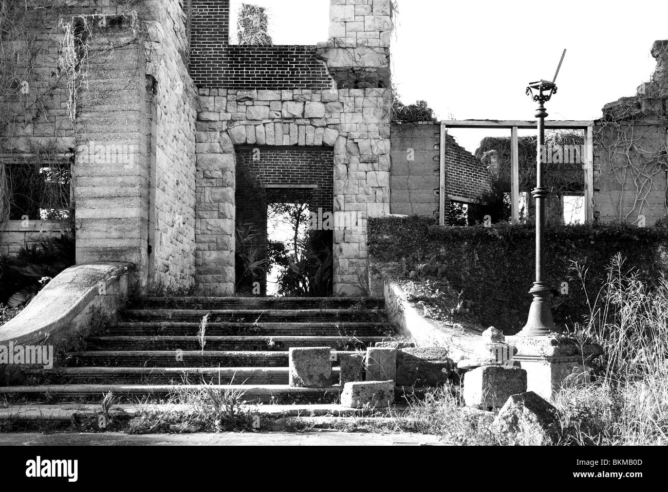 RUINS OF DUNGENESS MANSION ON CUMBERLAND ISLAND, GEORGIA, UNITED STATES ...