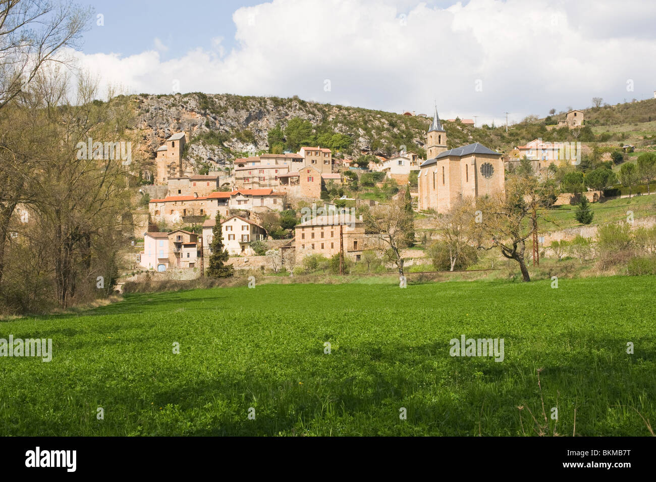 The Historic Limestone Village of Peyre in the Compregnac Area Aveyron ...
