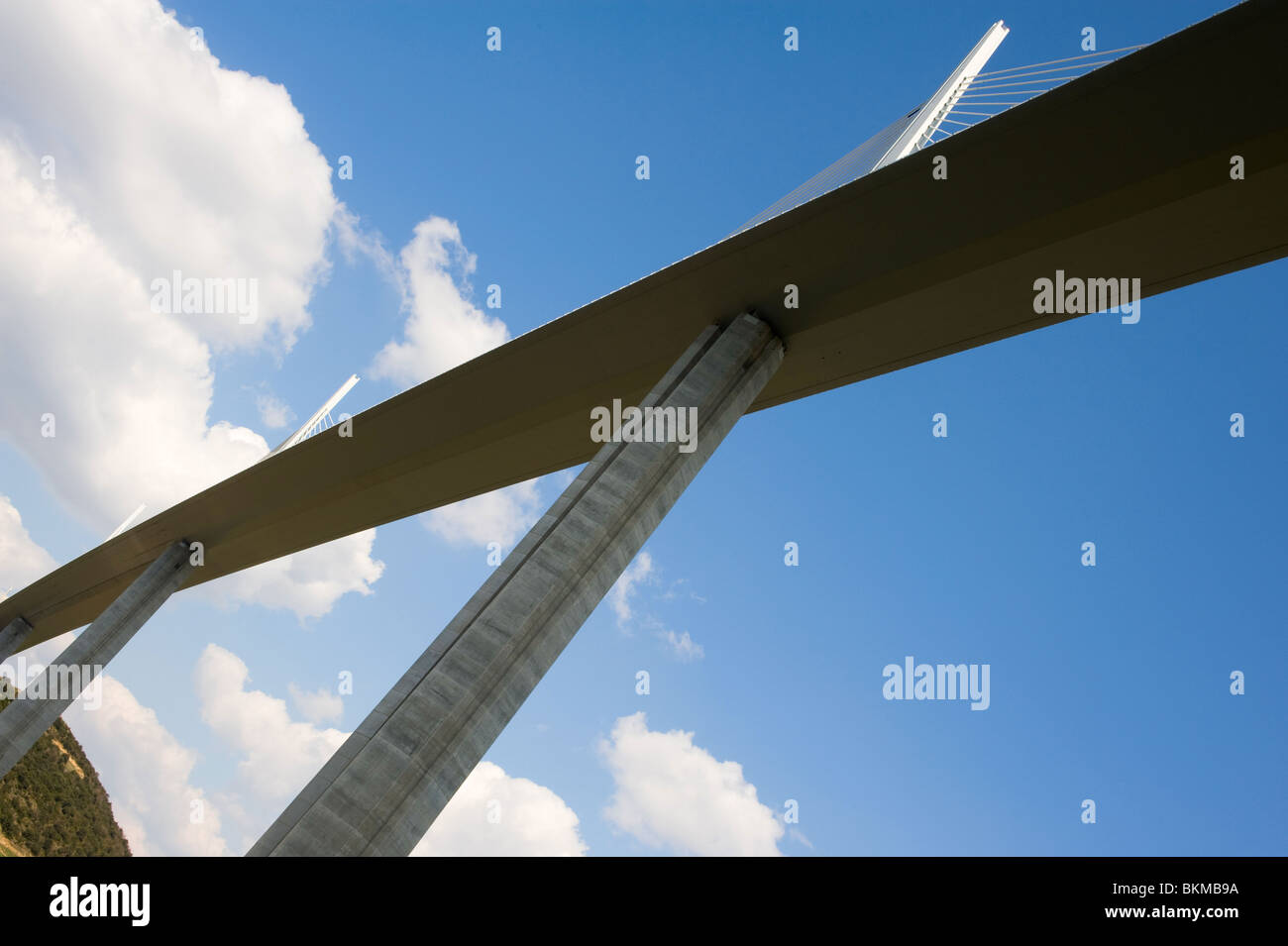 The Beautiful Millau Viaduct Suspension Bridge Carrying Traffic Over ...