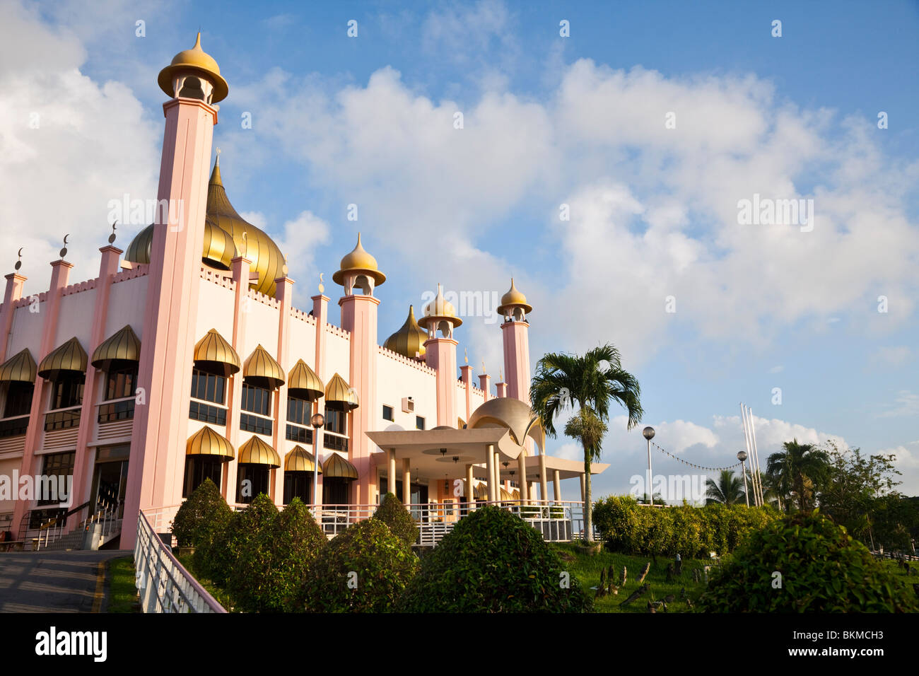The old Sarawak State Mosque, also known as the Kuching Mosque. Kuching ...