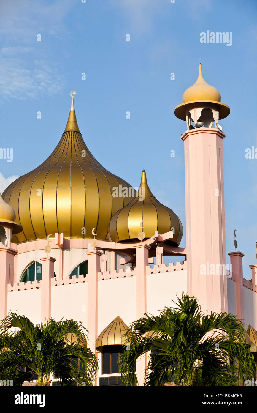 Domes of the old Sarawak State Mosque, also known as the Kuching Mosque ...