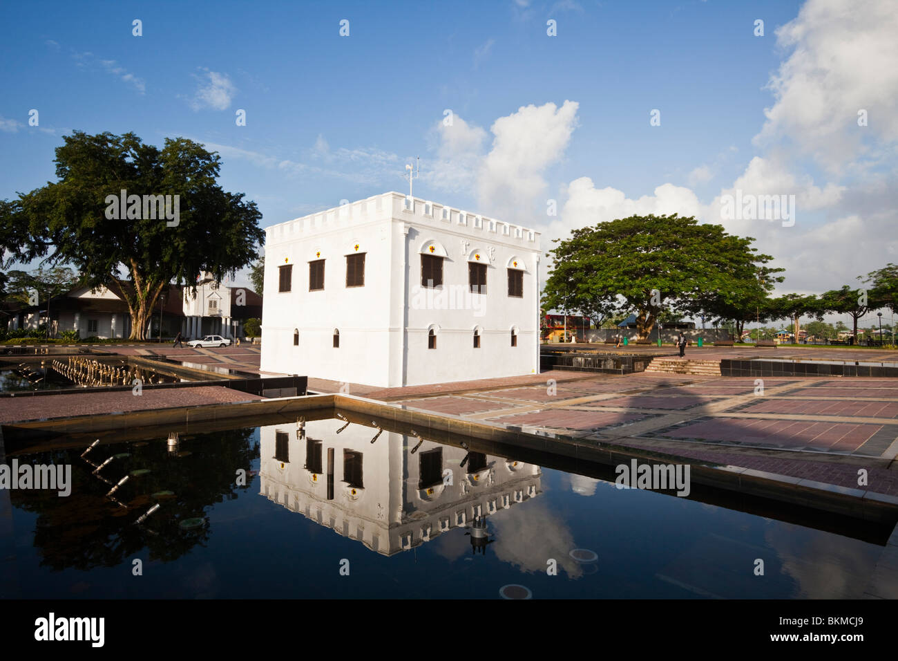 The Square Tower, built as a fort in 1879, on the Sarawak River ...