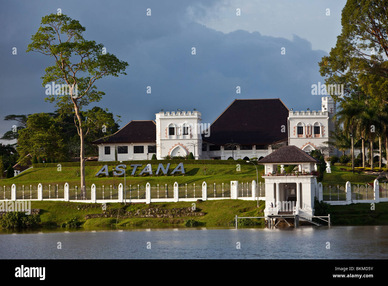 The Astana (Palace), built by Charles Brooke in 1870. Kuching, Sarawak ...