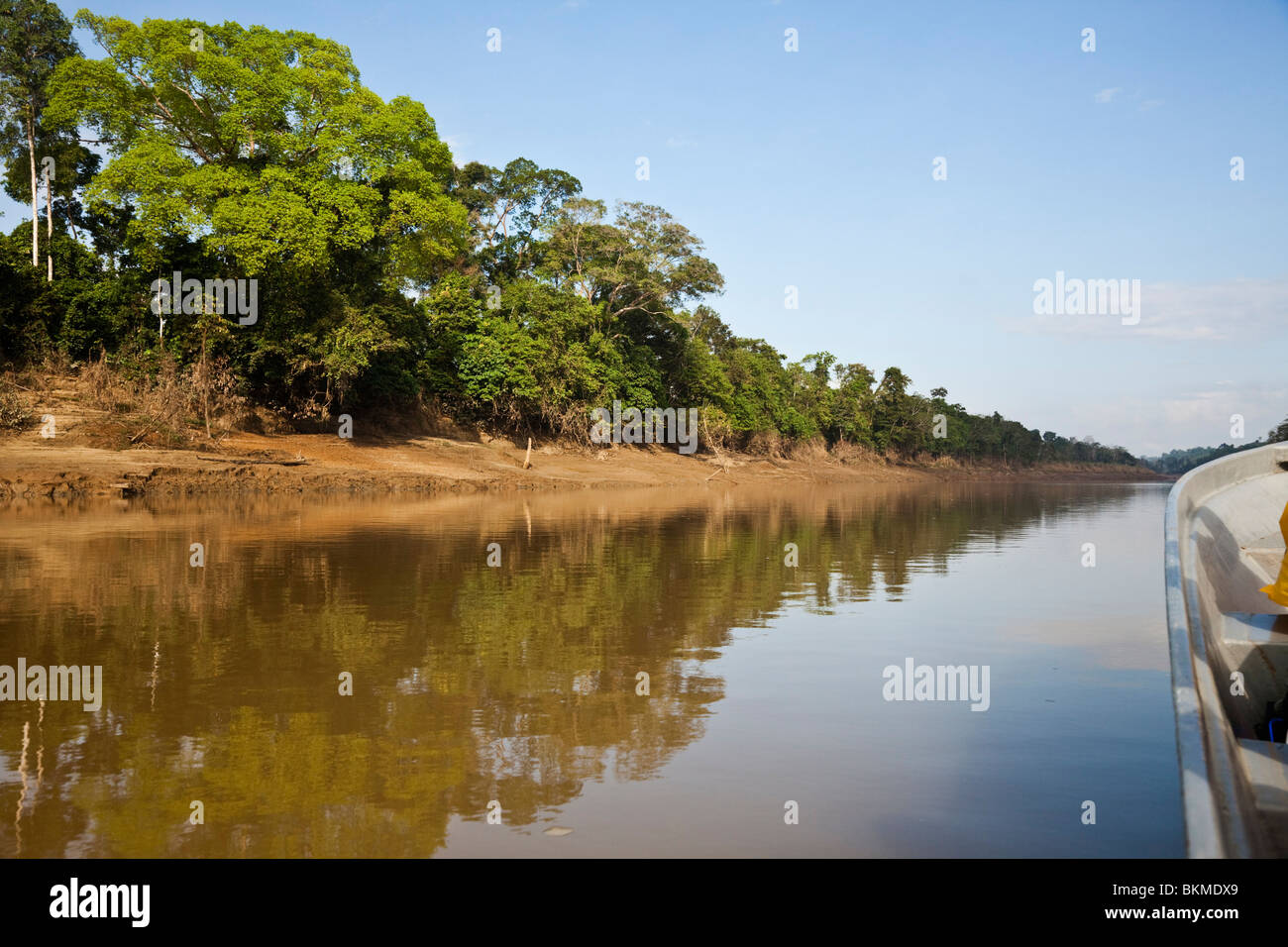 Boat ride on the Kinabatangan River, Sabah, Borneo, Malaysia Stock ...