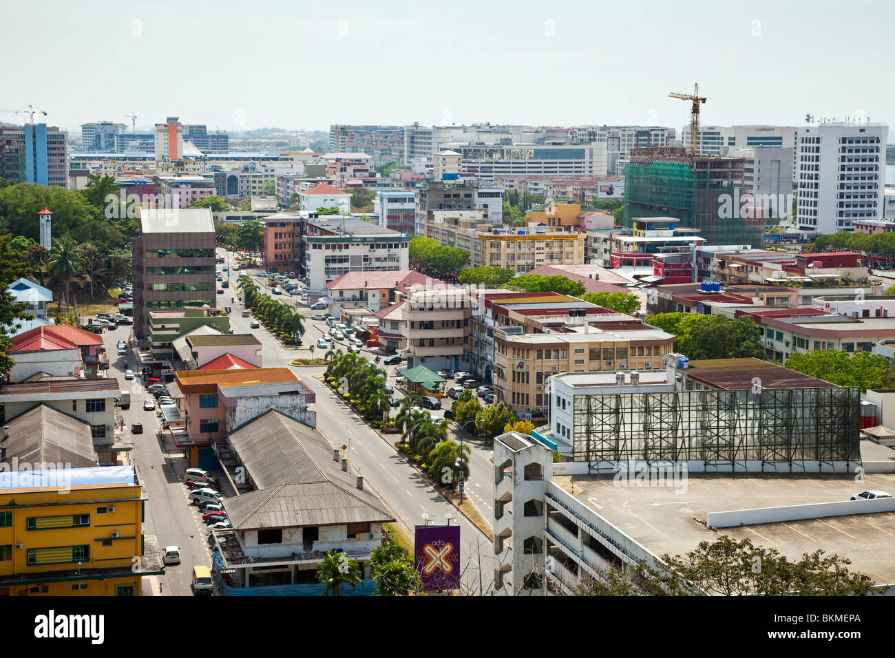 View of Kota Kinabalu from the Signal Hill Observation Platform. Kota ...