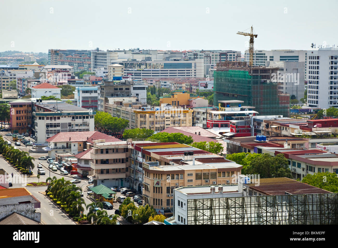 View of Kota Kinabalu from the Signal Hill Observation Platform. Kota ...
