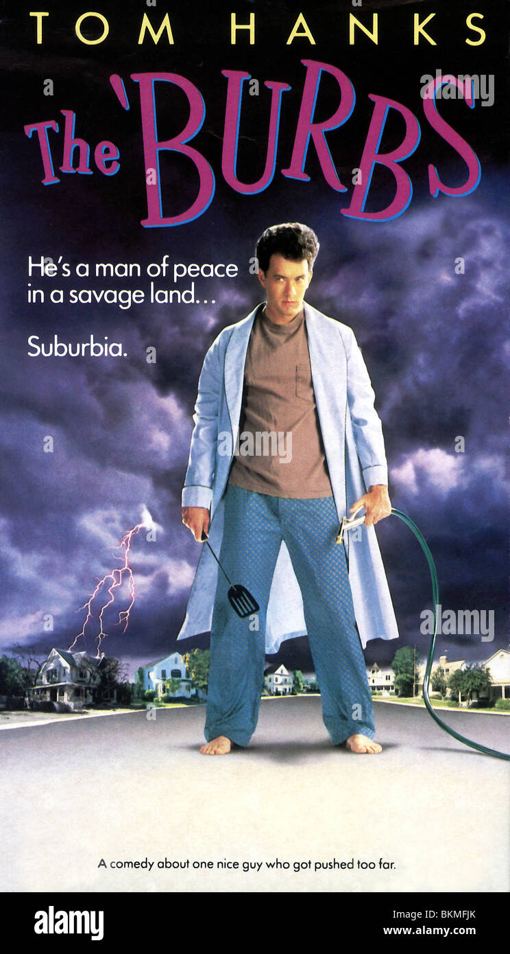 THE BURBS -1989 POSTER BURB Stock Photo - Alamy