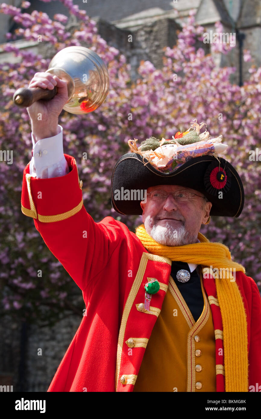 Robin Burfoot Town Crier for Rochester Kent Stock Photo - Alamy