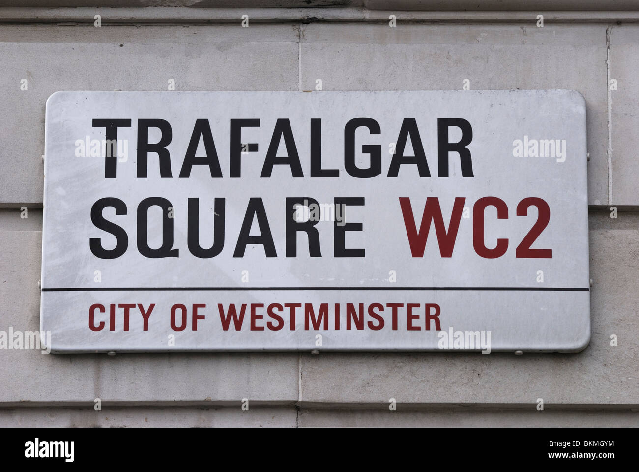 Trafalgar Square Street Sign, London, England, UK Stock Photo - Alamy