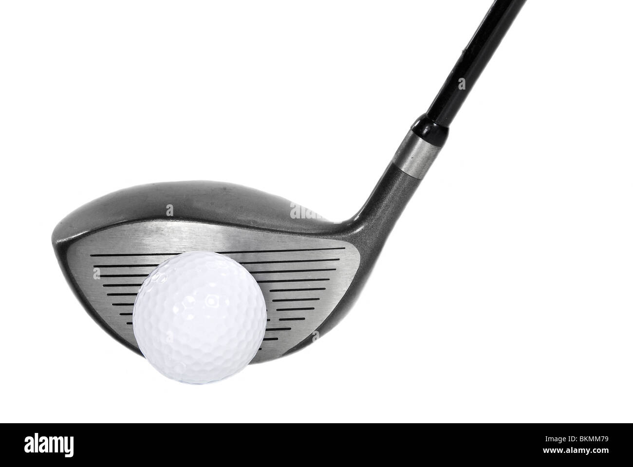 A golf ball and a golf club cutout Stock Photo - Alamy
