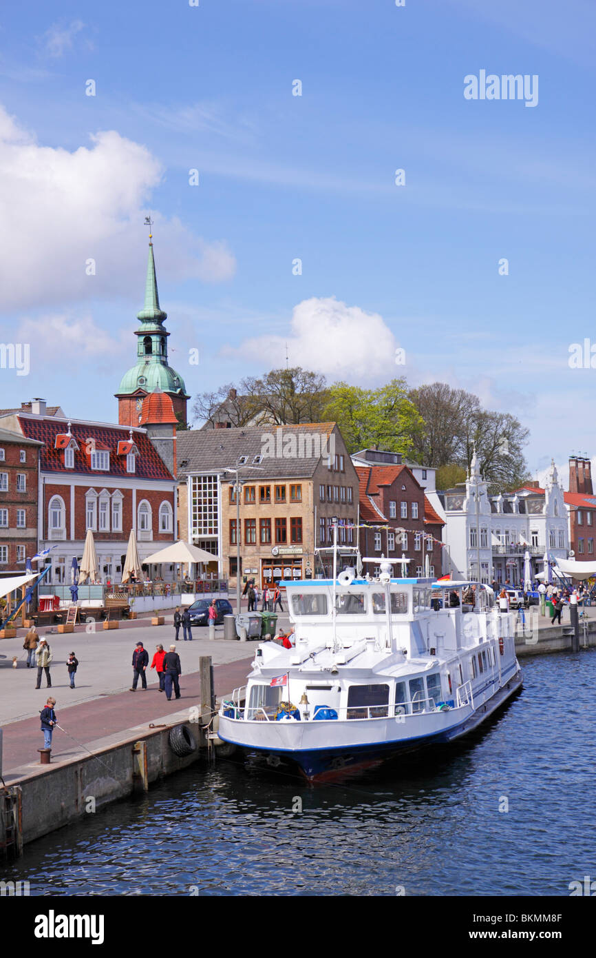 harbour of Kappeln, Baltic Sea Fjord Schlei, Schleswig-Holstein ...