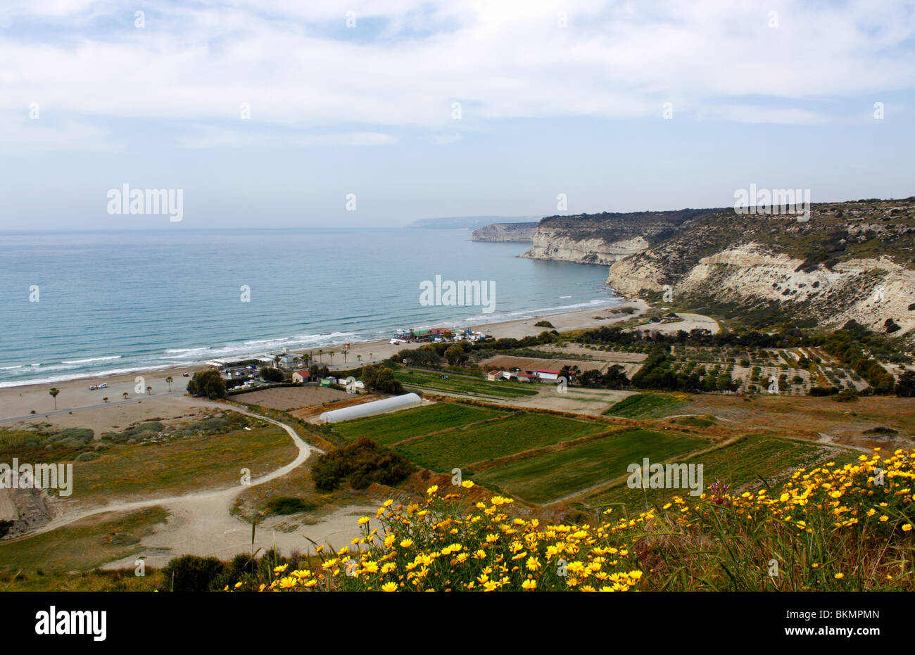 EPISKOPI BAY BELOW KOURION. CYPRUS Stock Photo - Alamy