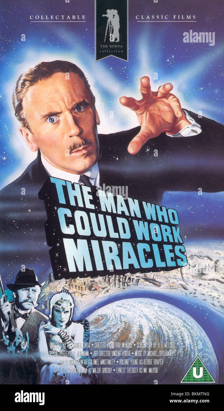 THE MAN WHO COULD WORK MIRACLES (1936) POSTER MWMS 001VS Stock Photo ...
