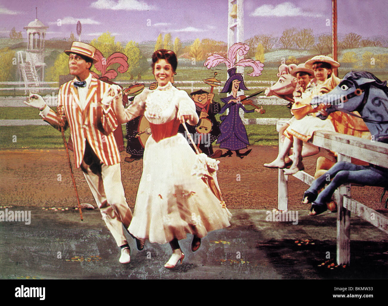 MARY POPPINS (1964) CREDIT DISNEY DICK VAN DYKE, JULIE ANDREWS, MATTHEW ...