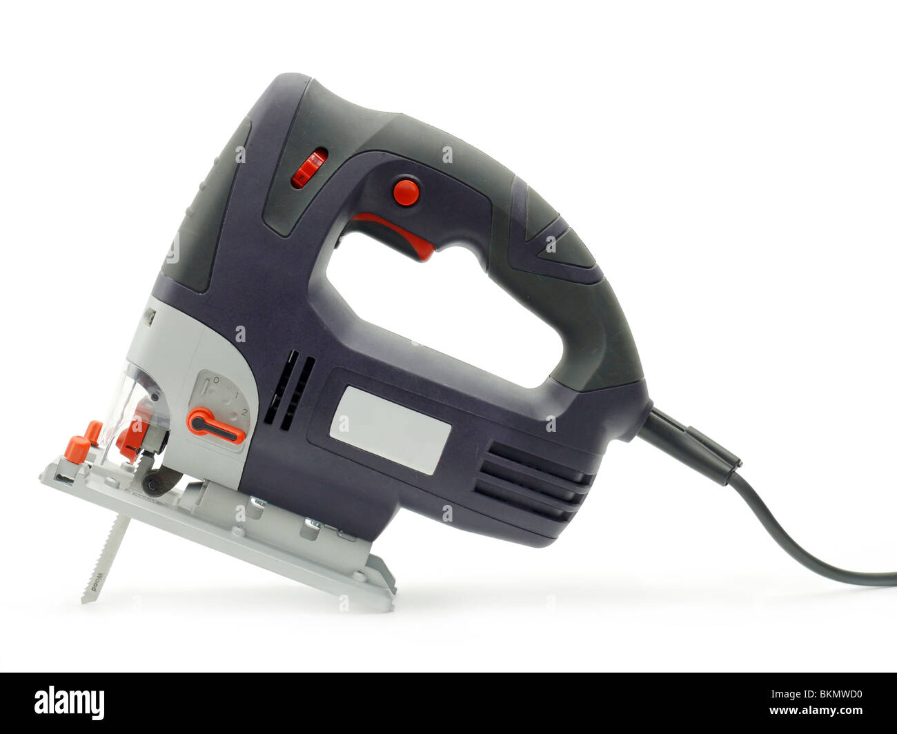 Jig saw shot over white background Stock Photo - Alamy