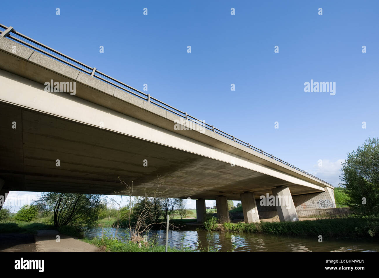 Concrete road bridge in Essex, England, United Kingdom Stock Photo - Alamy