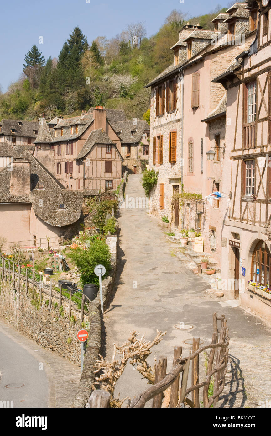 Beautiful Old Romanesque and Renaissance Buildings in Conques Aveyron ...