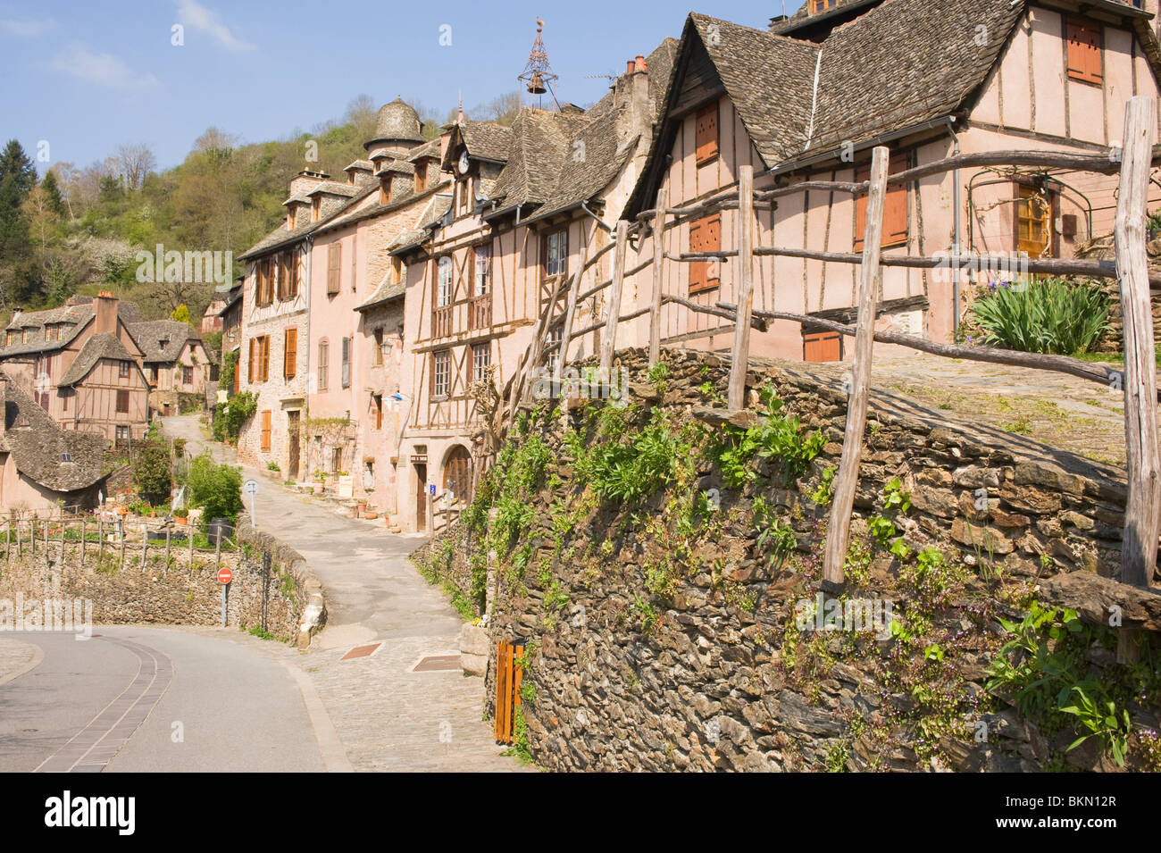 Beautiful Old Romanesque and Renaissance Buildings in Conques Aveyron ...