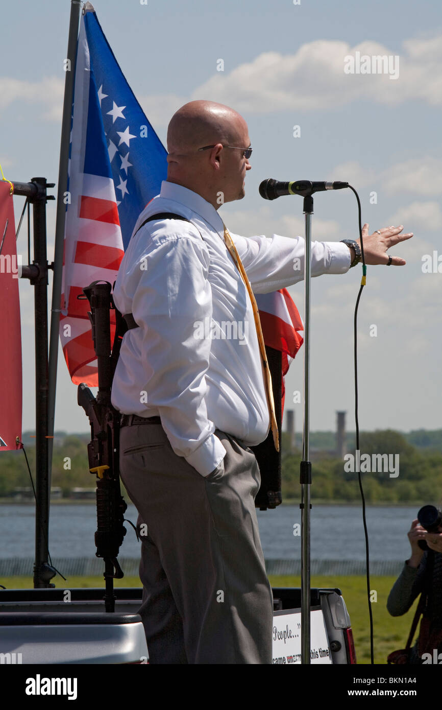 Tom Fernandez at Pro-Gun Rally Stock Photo - Alamy