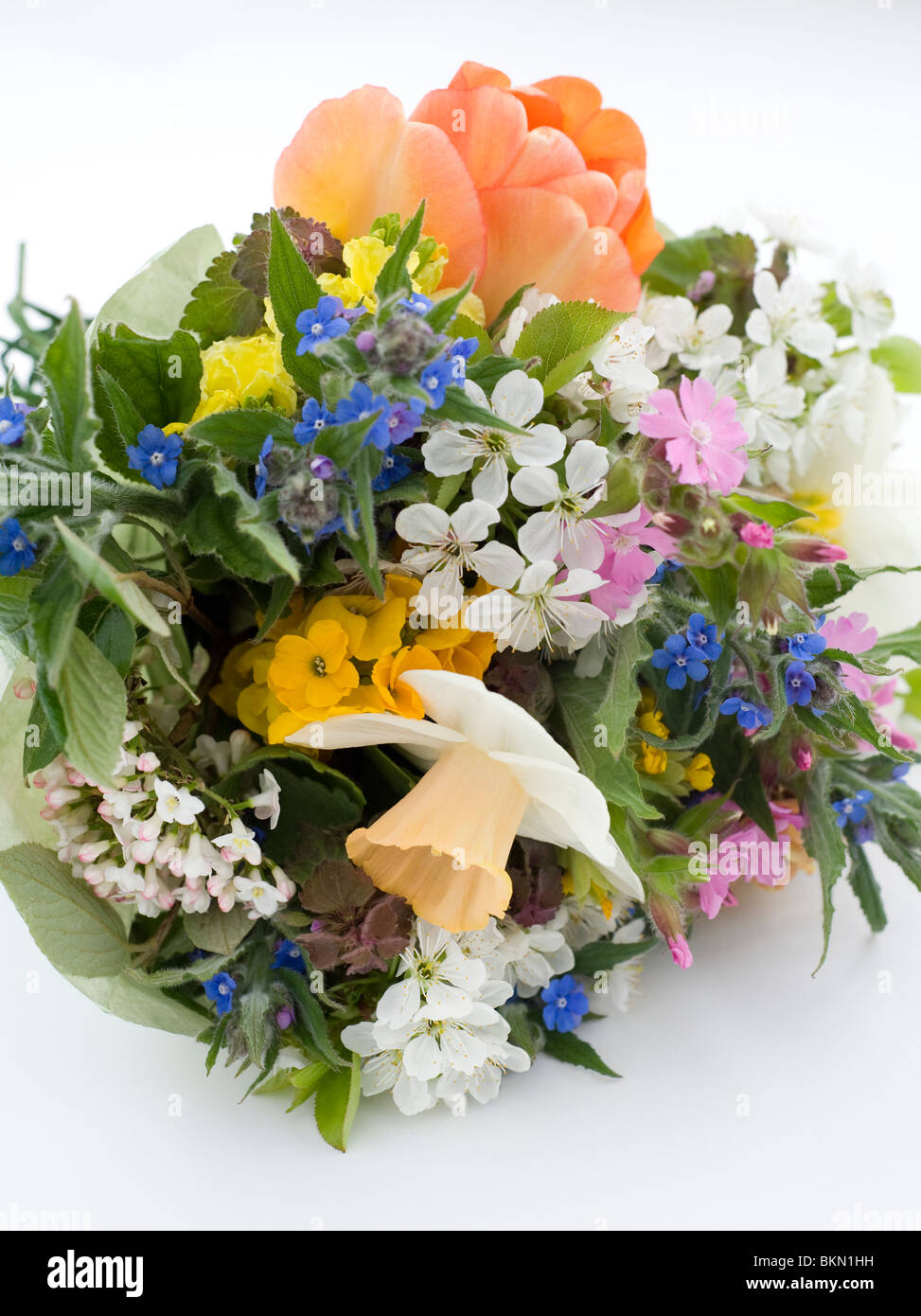 Bunch of English spring flowers Stock Photo - Alamy