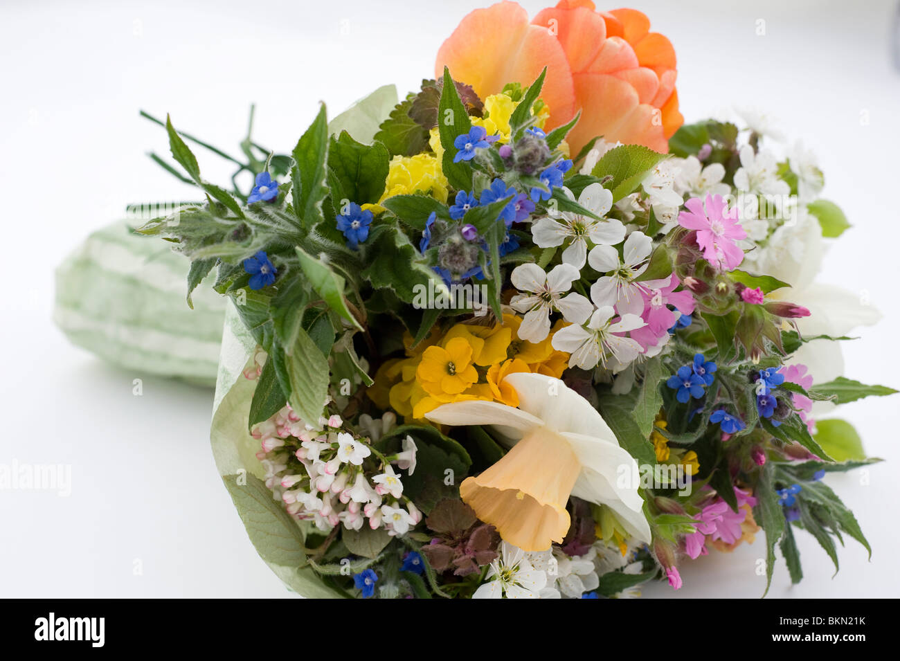 Bunch of English spring flowers Stock Photo - Alamy