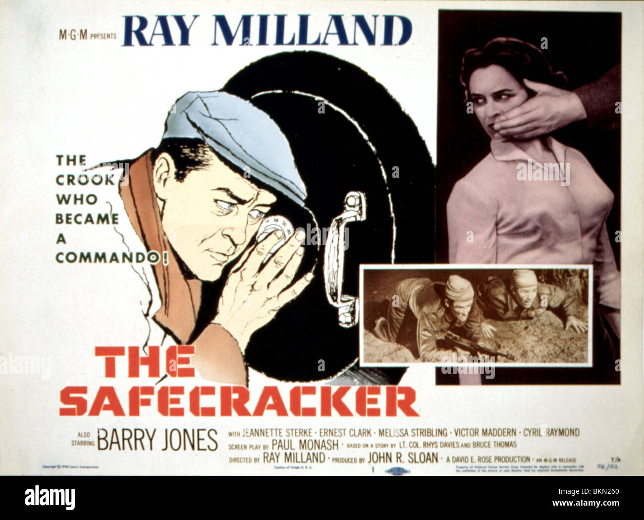 THE SAFECRACKER (1958) RAY MILLAND (DIR) SAFC 001 Stock Photo - Alamy