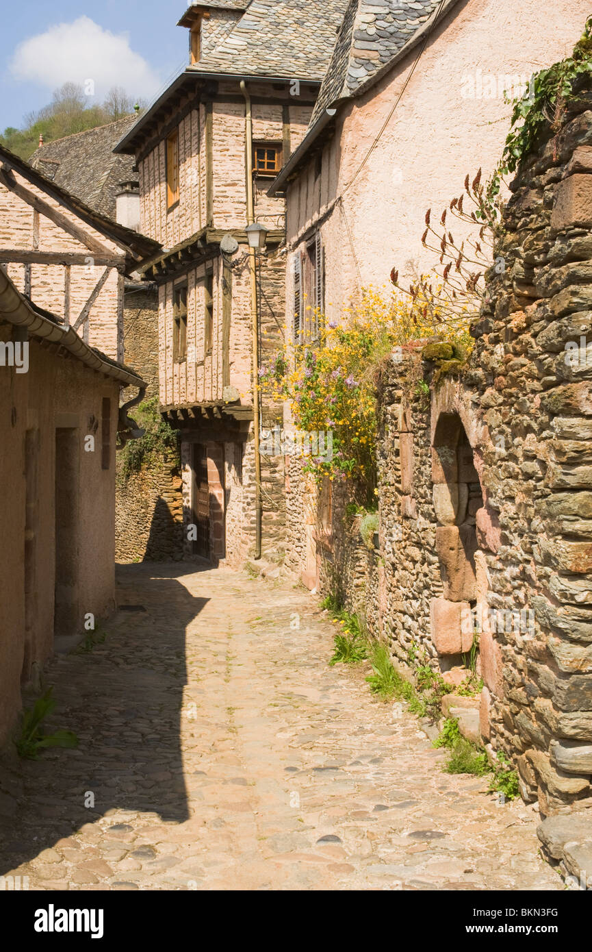 Beautiful Old Romanesque and Renaissance Buildings in Conques Aveyron ...