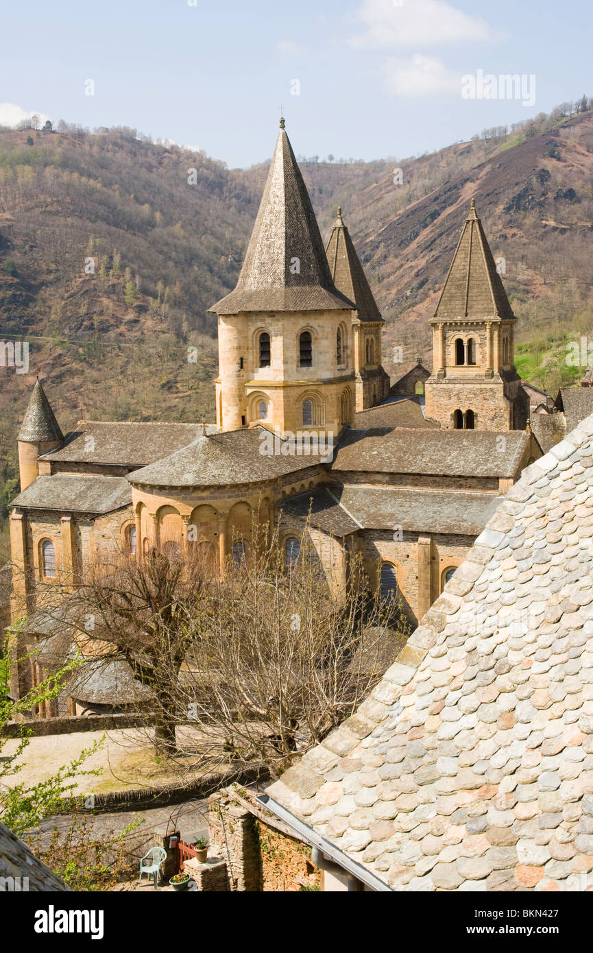 The Church of St Foy with Ancient Romanesque Architecture in the ...