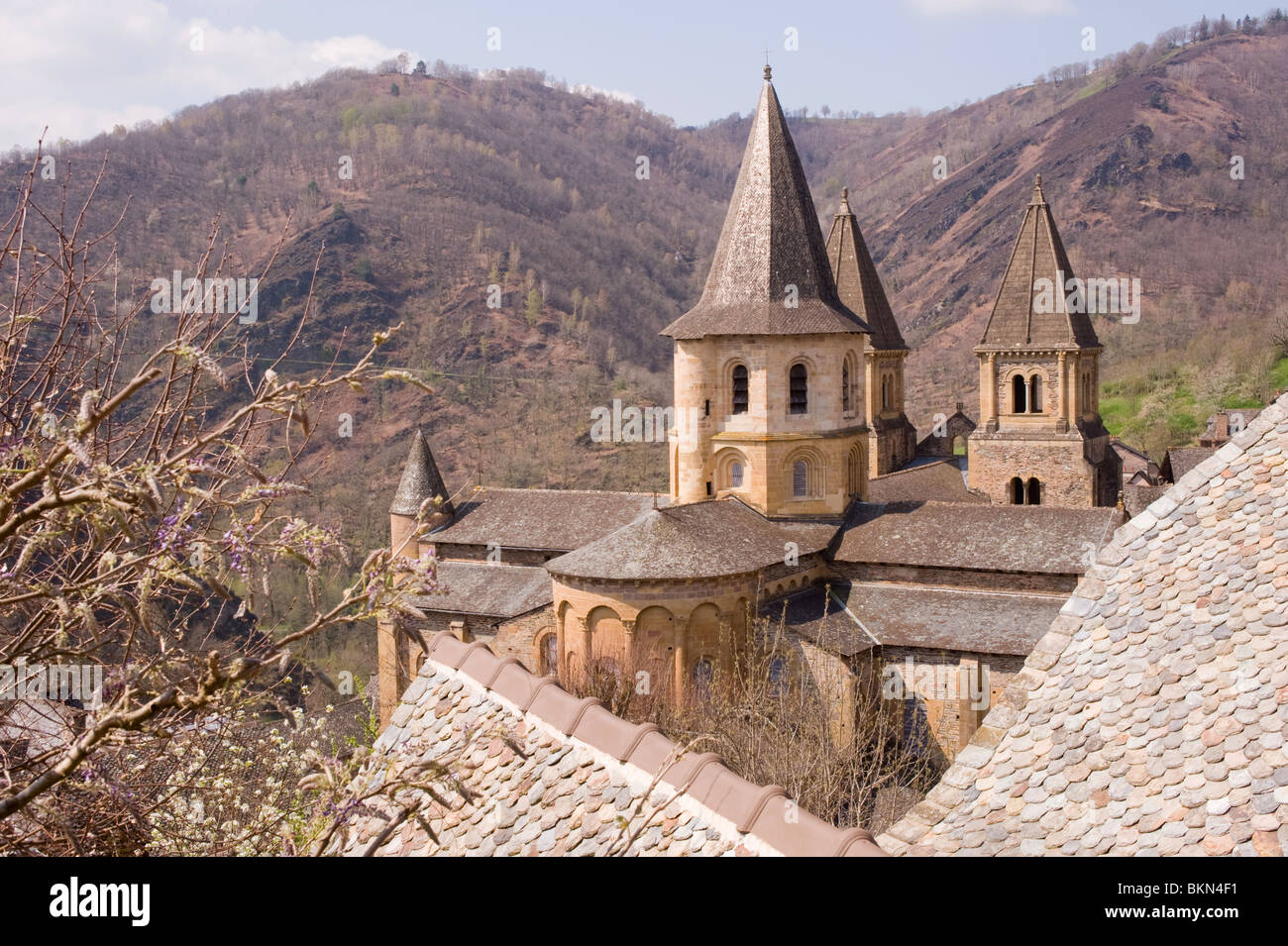 The Church of St Foy with Ancient Romanesque Architecture in the ...