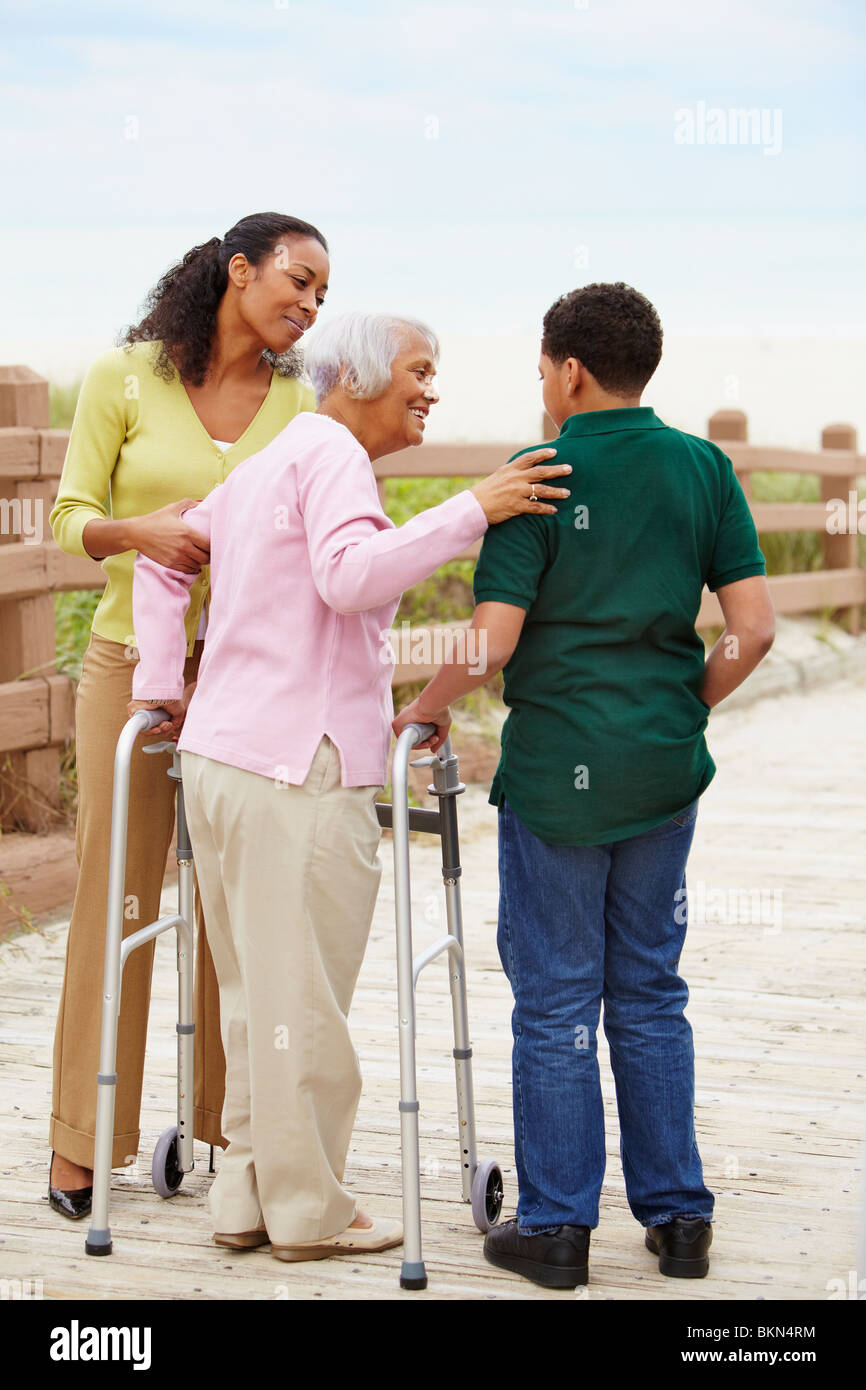 Child using walker disability hi-res stock photography and images - Alamy