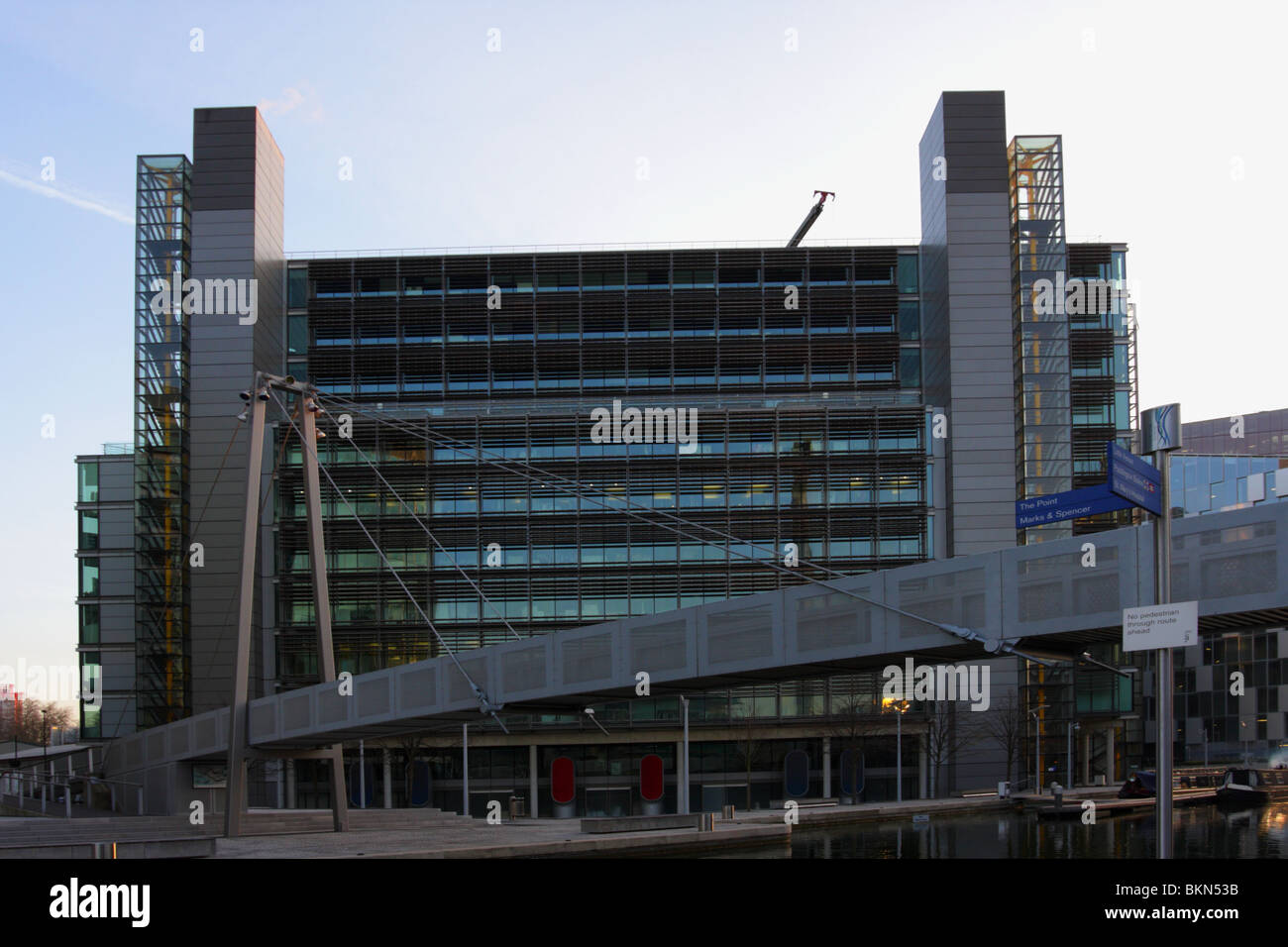 The rear eleva ion of Waterside House,a modern Headquarters Building ...