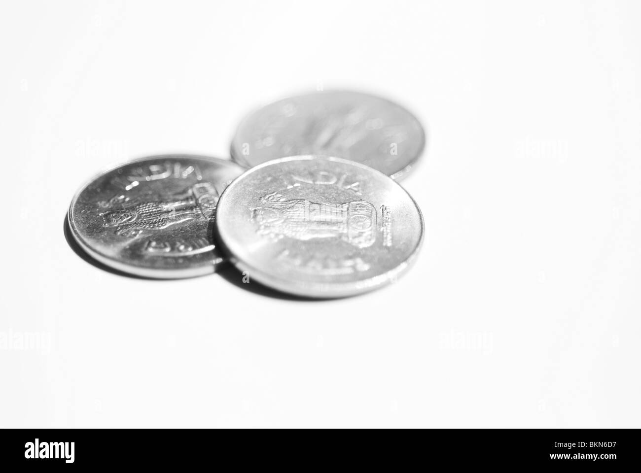 Rupee money coin Black and White Stock Photos & Images - Alamy