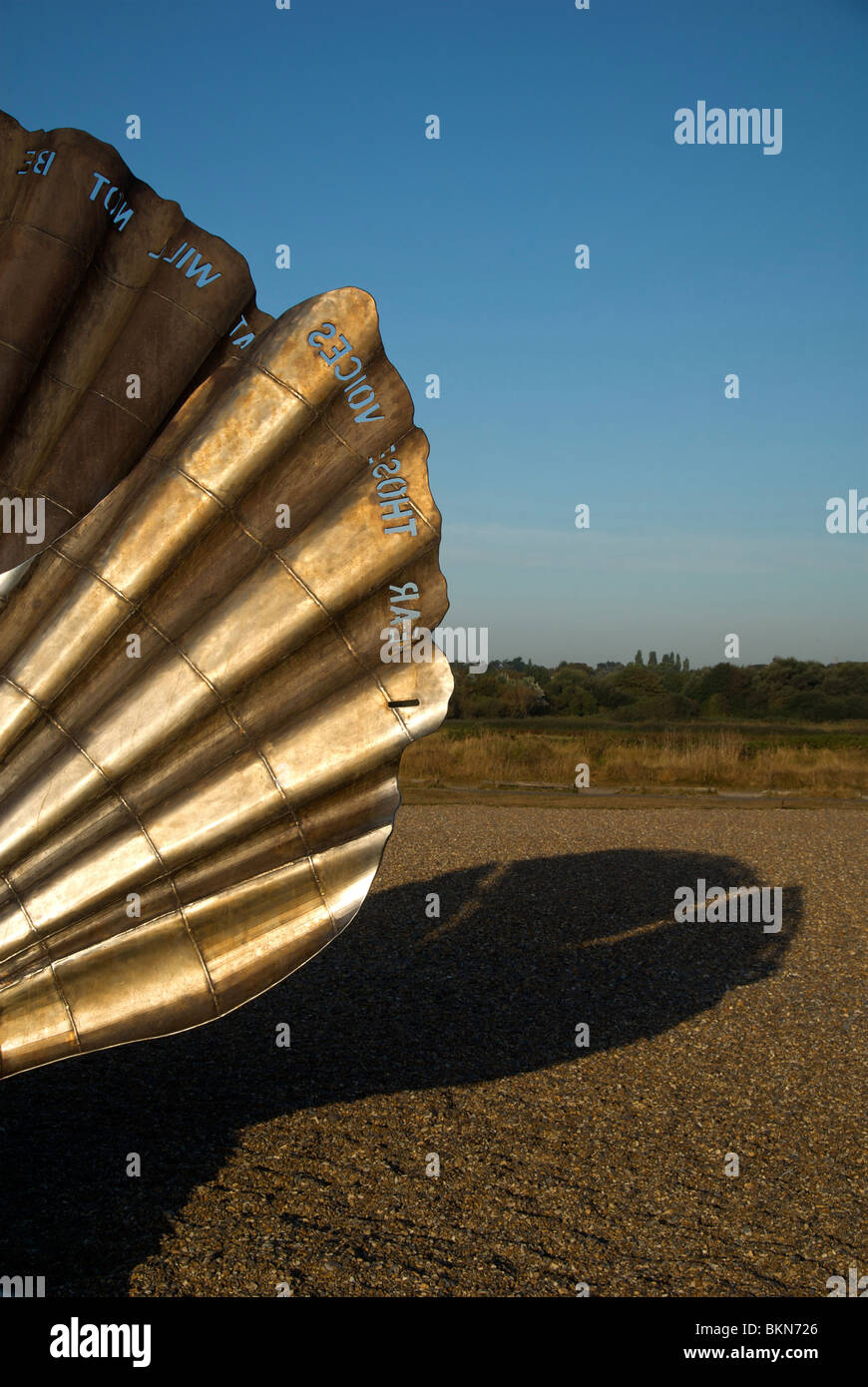 Maggie Hamblin Shell Sculpture Aldeburgh Suffolk UK Beach Sea Front ...