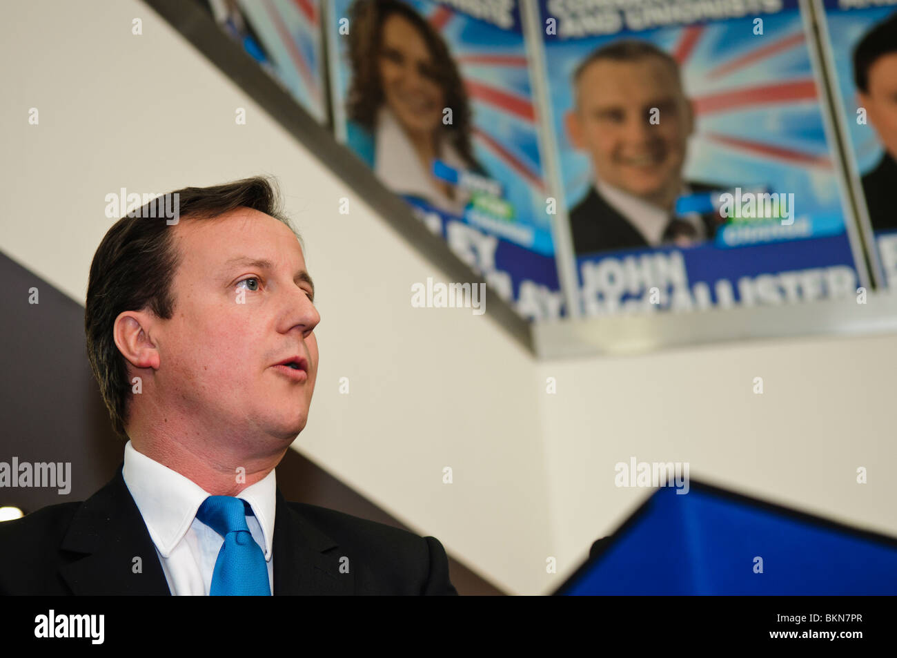 David Cameron on a visit to the Ulster Unionists and Conservatives ...