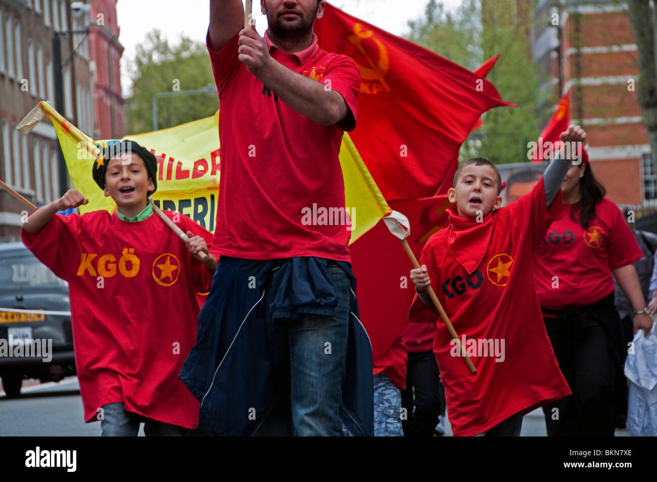 Mayday Meltdown trade Union March in London 2010 Stock Photo - Alamy