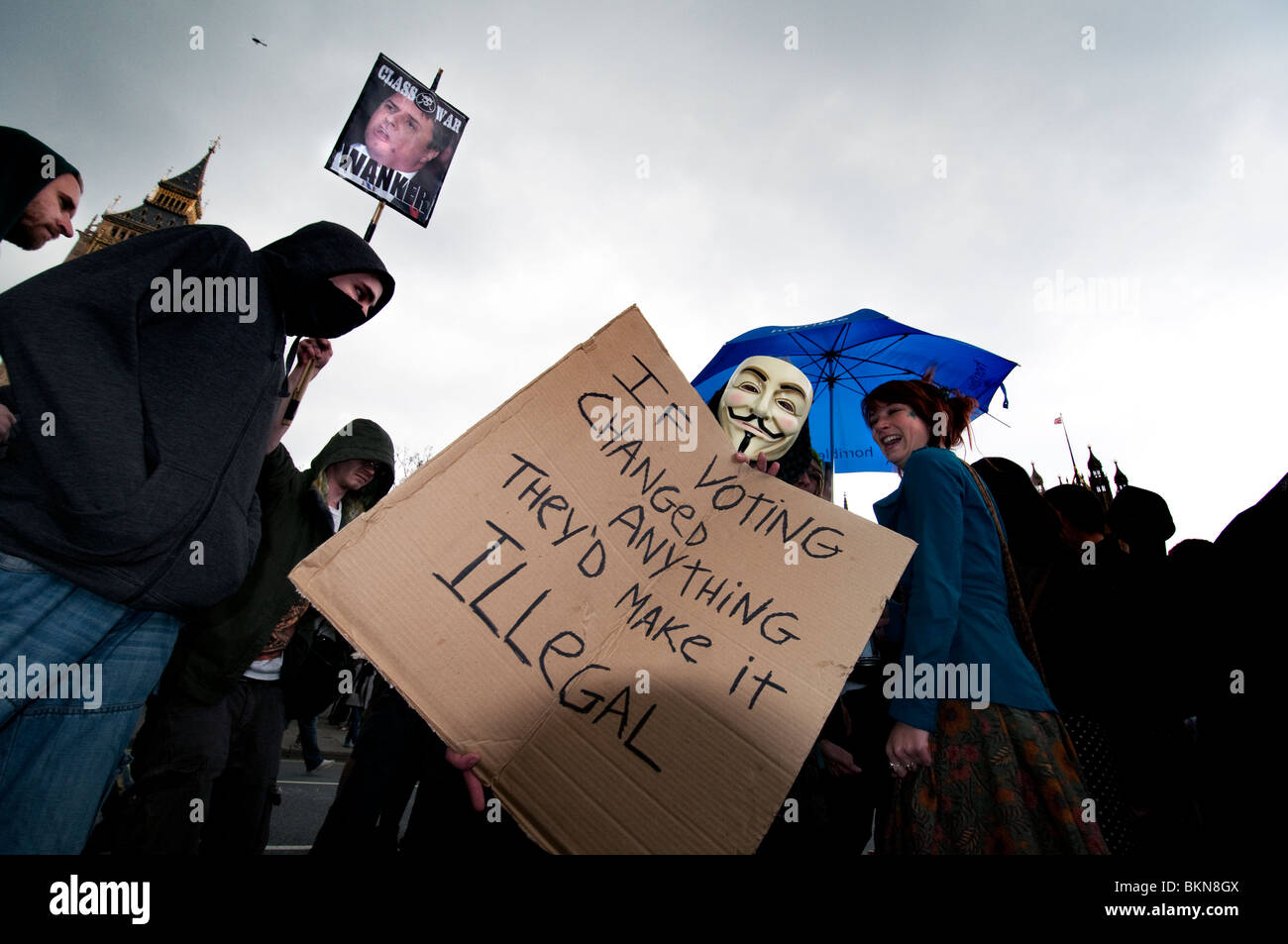 Mayday Meltdown trade Union March in London 2010 Stock Photo - Alamy
